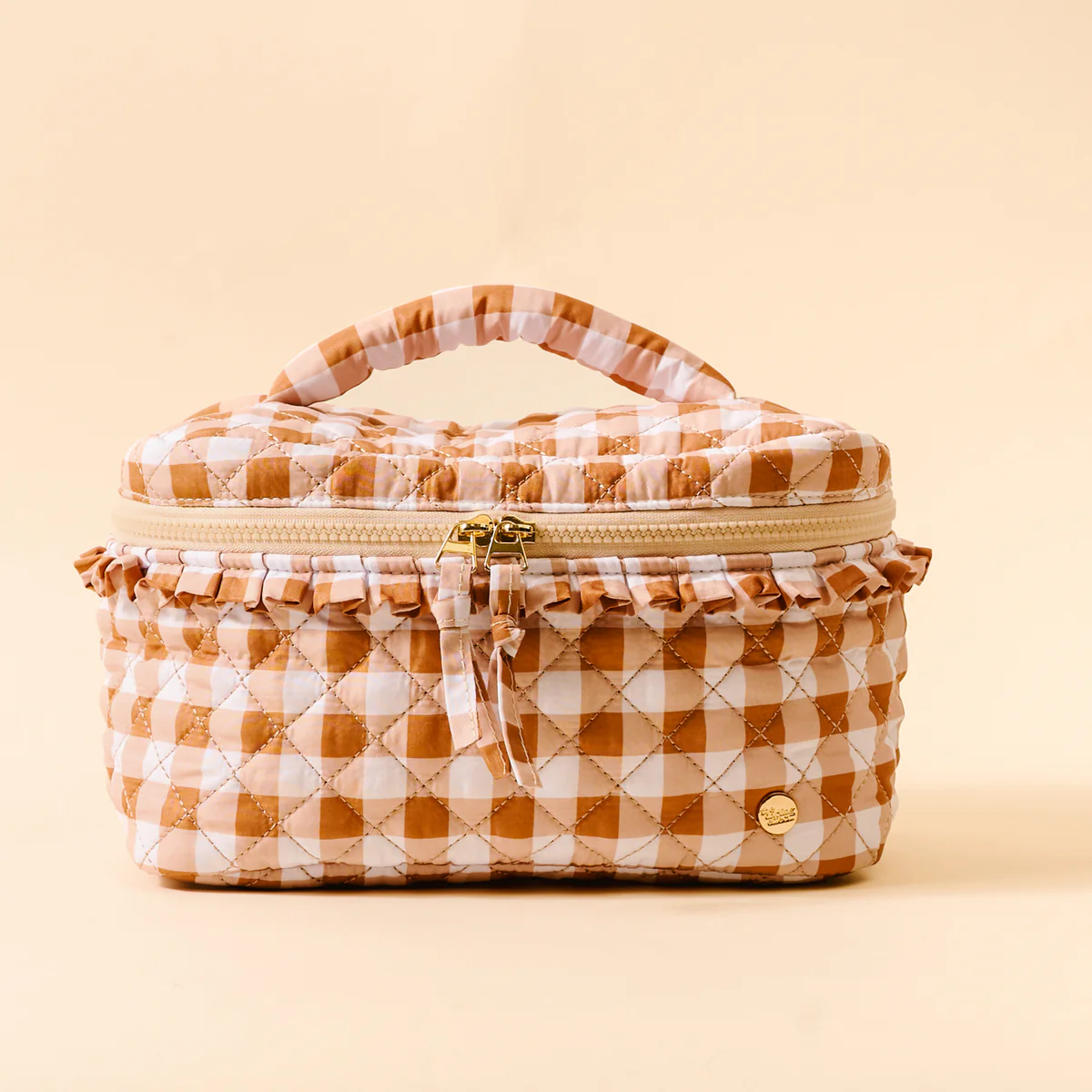Glam & Go Quilted Cosmetic Bag- Maple Gingham – Wildfire Designs KY