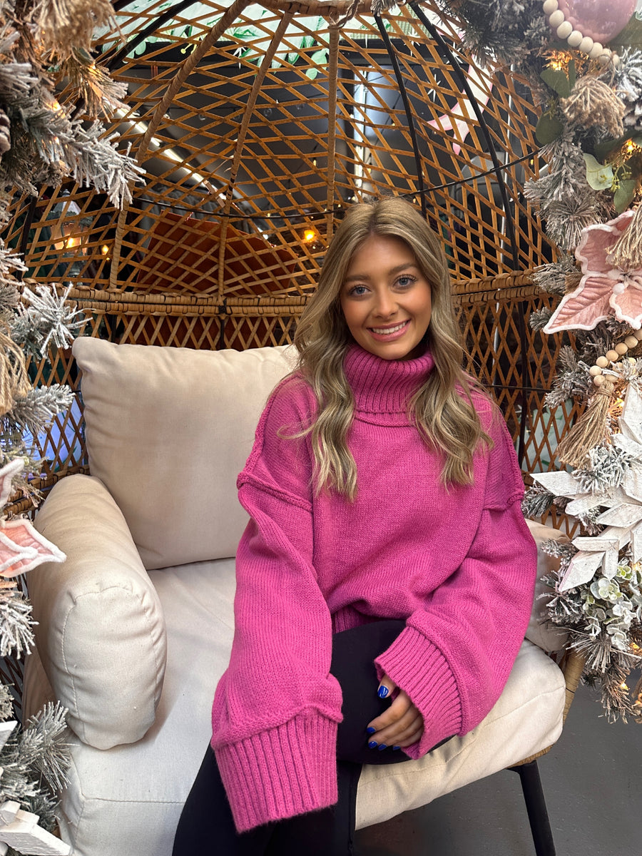 Mel Turtle Neck Waist Line Sweater – Wildfire Designs KY