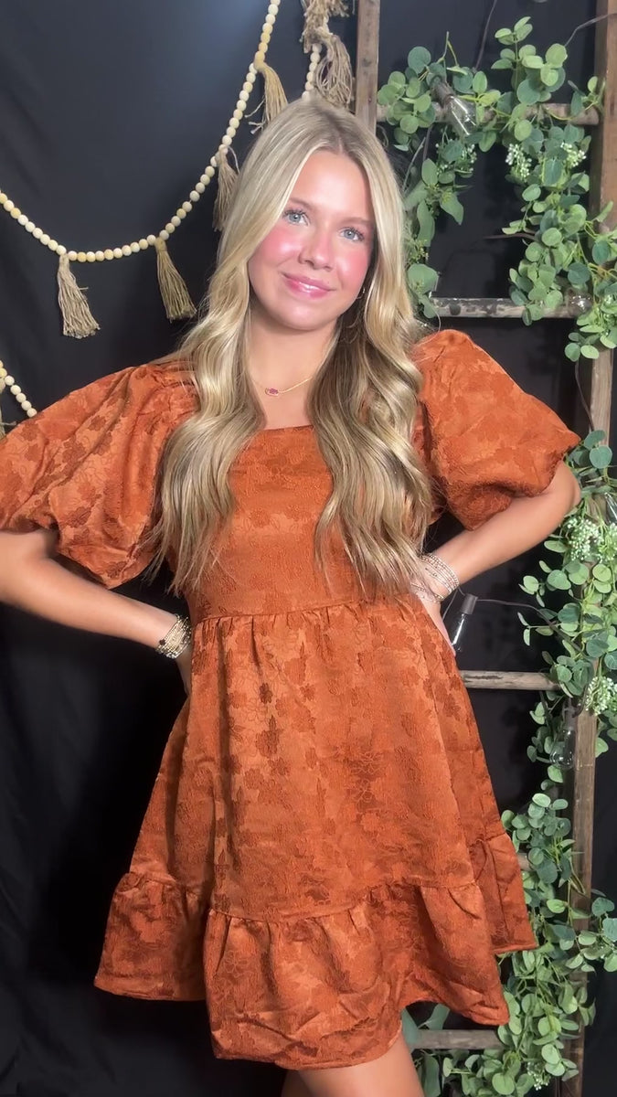 Alicia Rust Dress – Wildfire Designs KY