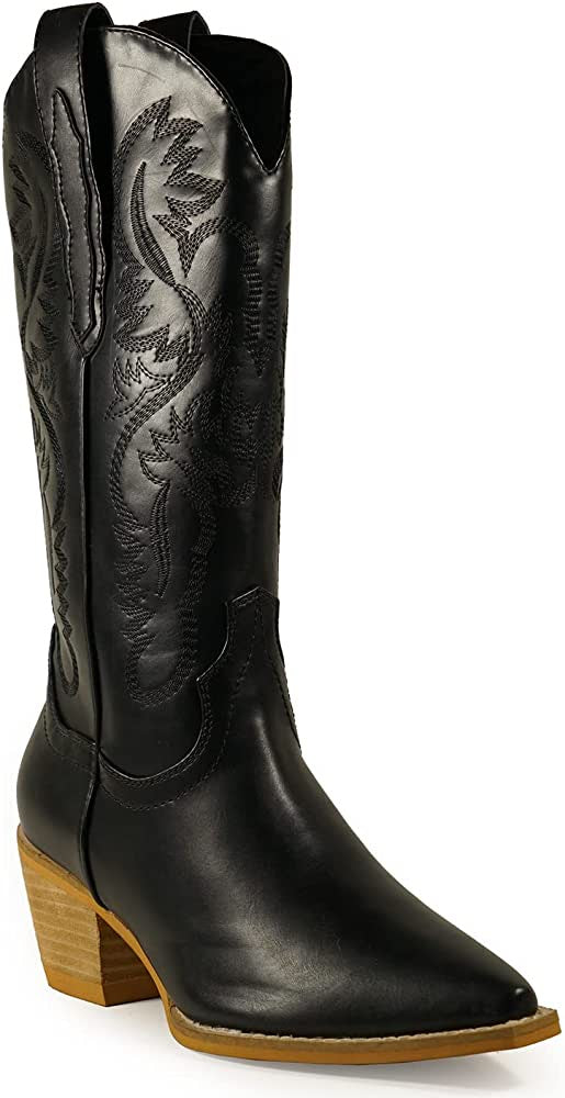 Hanan Black Cowboy Boots – Wildfire Designs KY