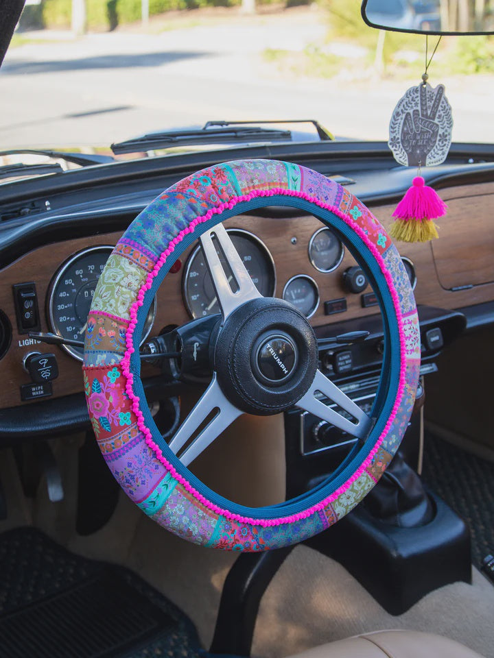 Patchwork Steering Wheel Cover – Wildfire Designs KY